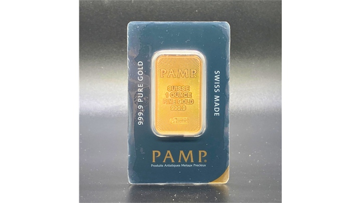 خرید اینترنتی شمش طلا و سکه طلای پارسیان - شمش طلا یک اونسی سوئیسی PAMP ...
